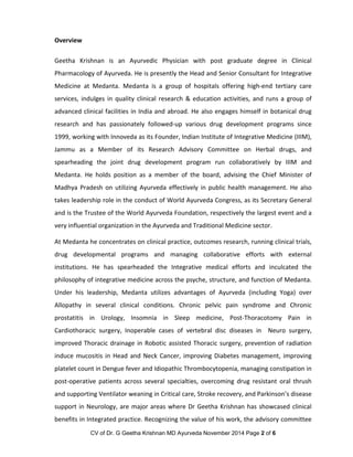 Geetha krishnan cv | PDF