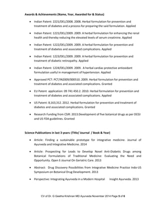Geetha krishnan cv | PDF