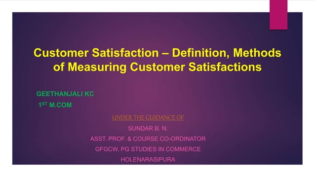 Customer Satisfaction – Definition, Methods of Measuring Customer ...