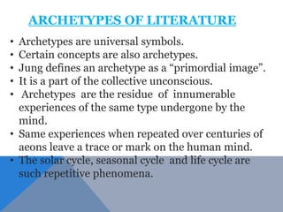 The Archetypes of Literature | PPTX