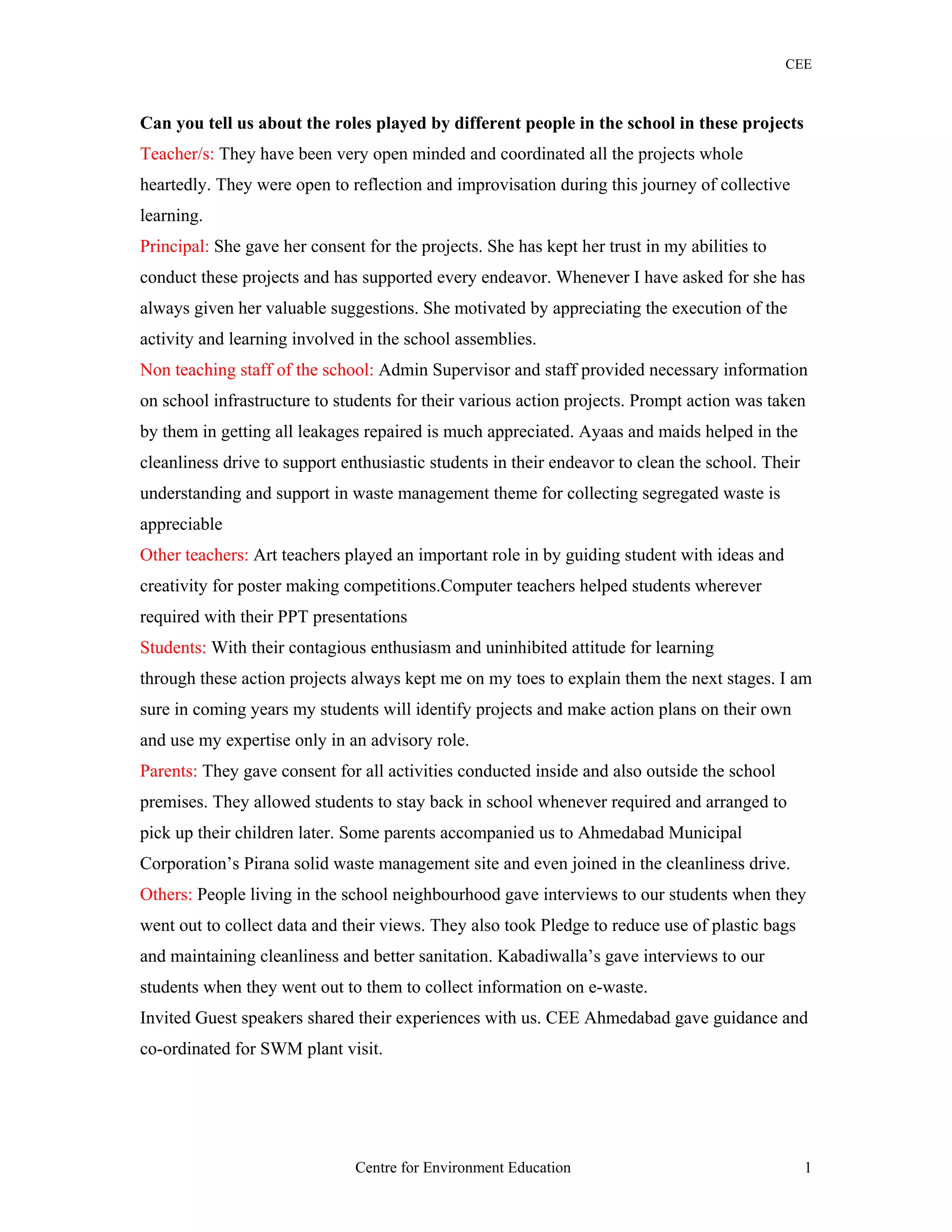 Interview Transcript - Dr. Geetika Saluja / Paryavaran Mitra | PDF