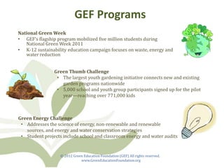 2012 GEF Corporate Overview | PPTX
