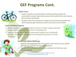 2012 GEF Corporate Overview | PPT