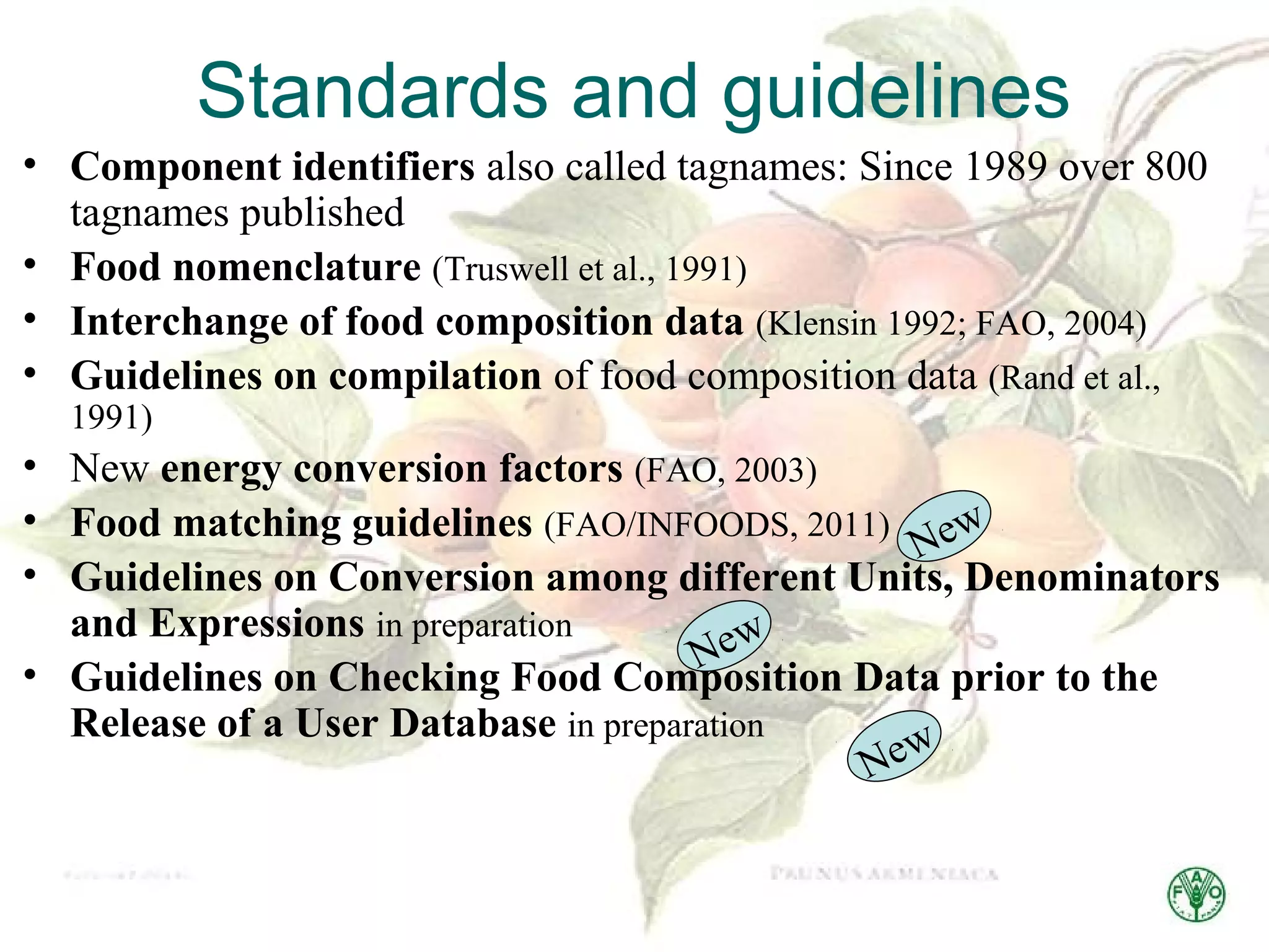 Food composition and biodiversity | PPT