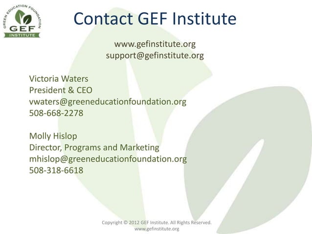 GEF Institute Overview | PPT