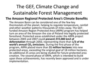 Global Environmental Facility Bridging climate and biodiversity | PDF
