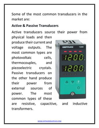 Different Types of Transducers in Market; Gefran Pressure Transducer ...