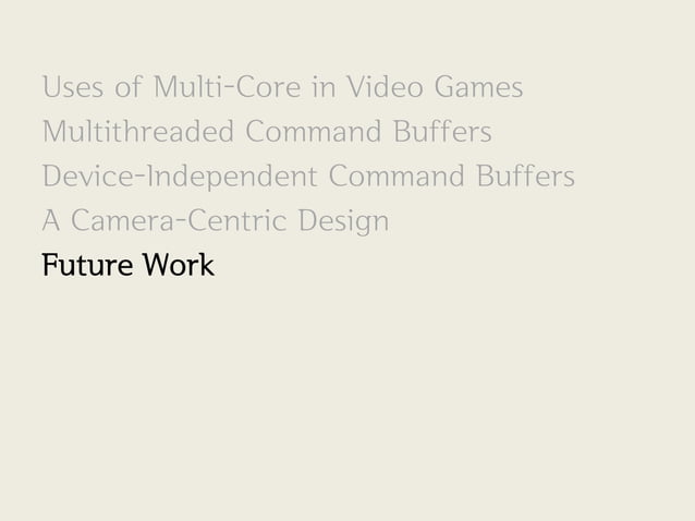 [GEG1] 10.camera-centric engine design for multithreaded rendering | PPT