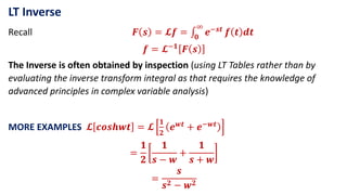 The Laplace Transform 1 ( Exam Quick study) | PDF
