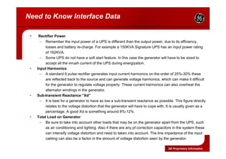 Ge generator and ups problems | PPT