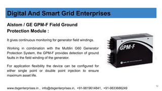 Ge generator protection Numerical Relays | PPT