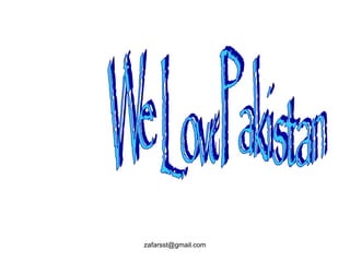 Gegraphical introduction of Pakistan By Dr. Zafar Iqbal | PPT