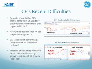 GE's Growth Strategy: The Immelt Initiative | PDF