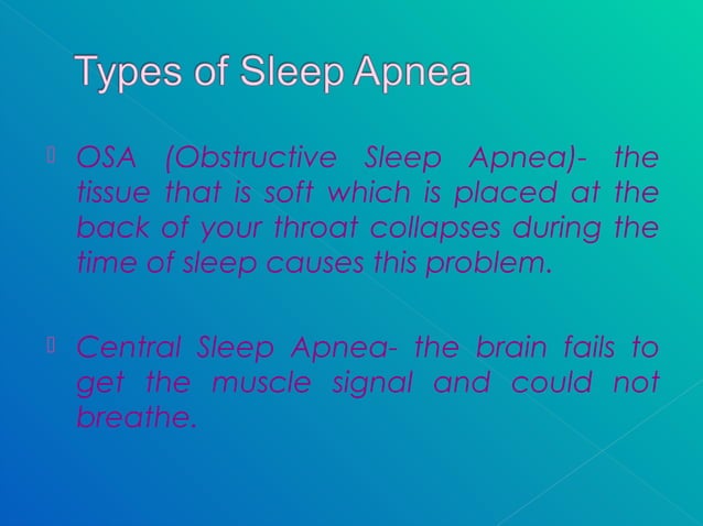 Sleep apnea monitor | PPT | Ear, Nose and Throat Conditions | Diseases ...
