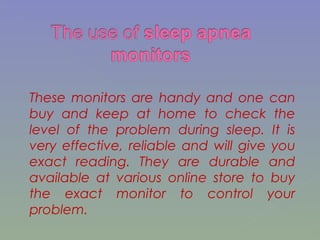 Sleep apnea monitor | PPT