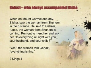 Gehazi | PPTX | Christianity | Religion & Spirituality