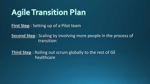 GE healthcare goes agile | PPT