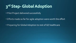 GE healthcare goes agile | PPTX
