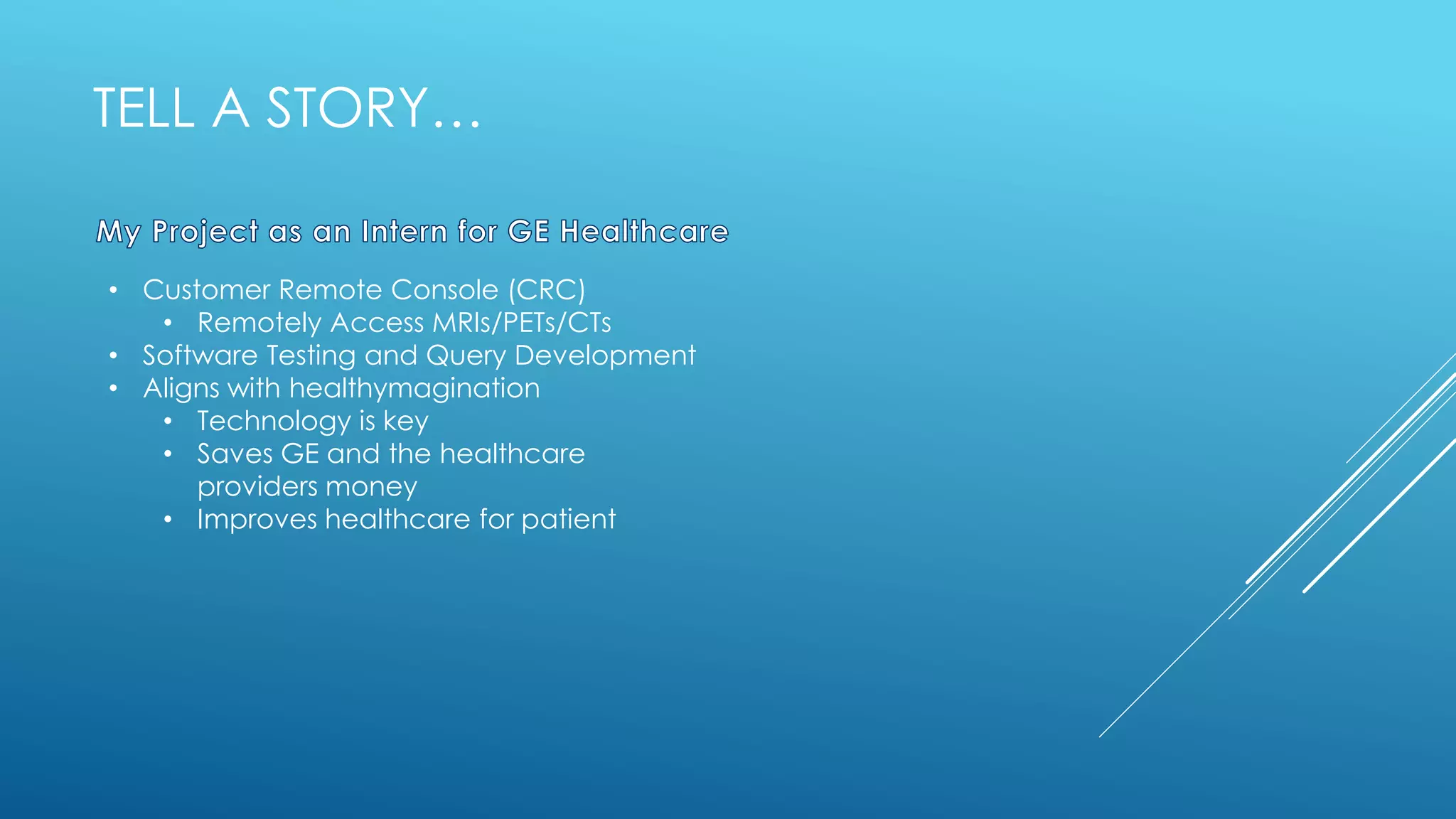 Ge healthcare presentation | PPTX