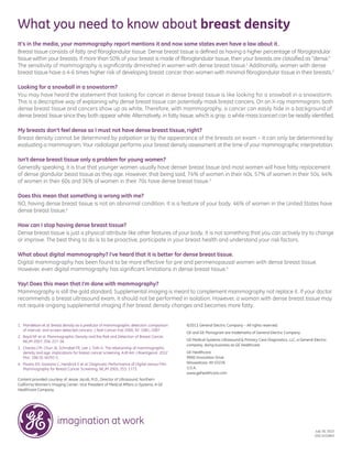Ge healthcare quick-facts-about-breast-density | PDF
