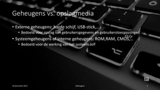 Geheugens | PPT