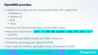 OSMC 2021 | Handling 250K flows per second with OpenNMS: a case study | PPT