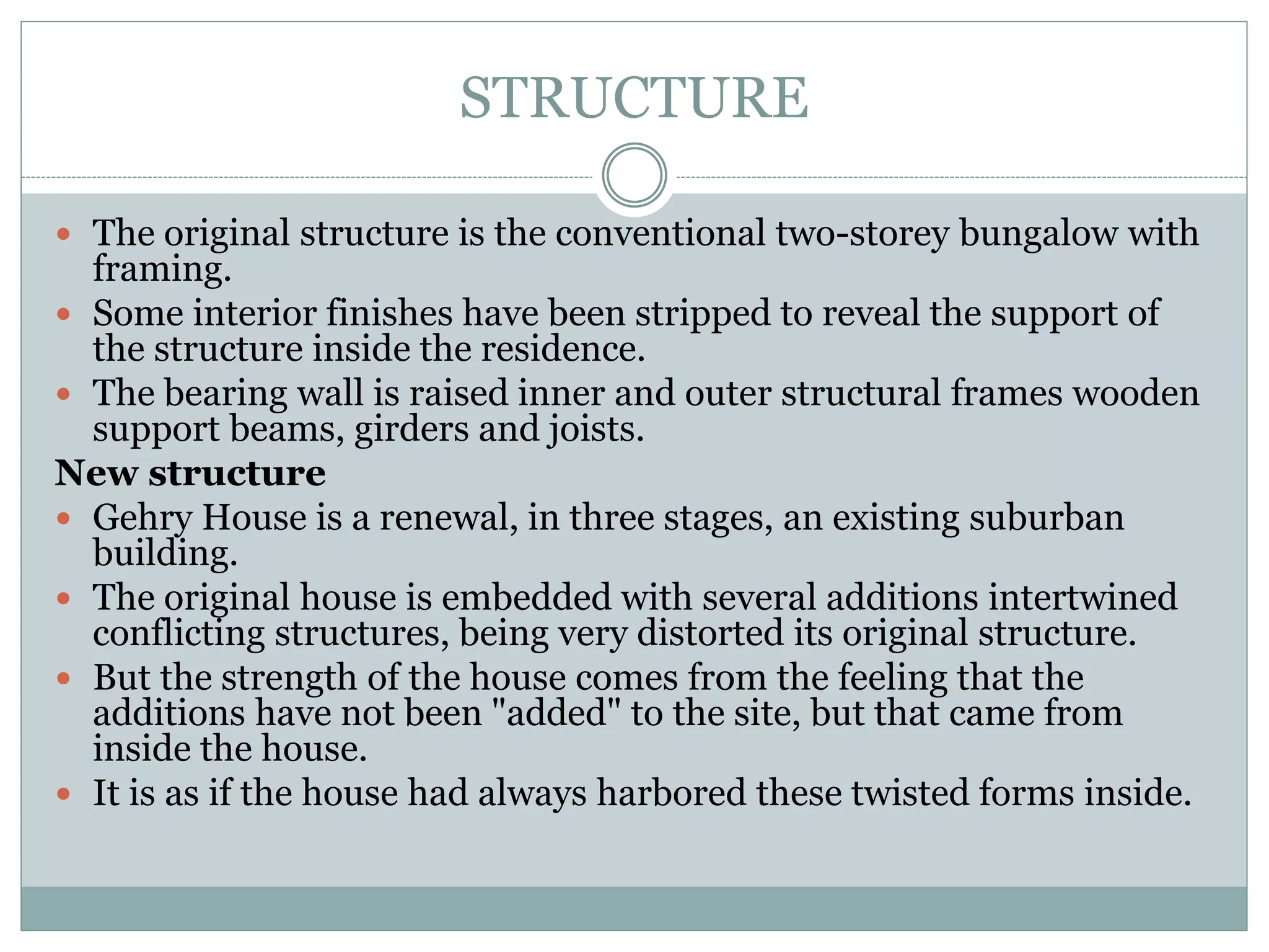 Gehry's house | PPTX