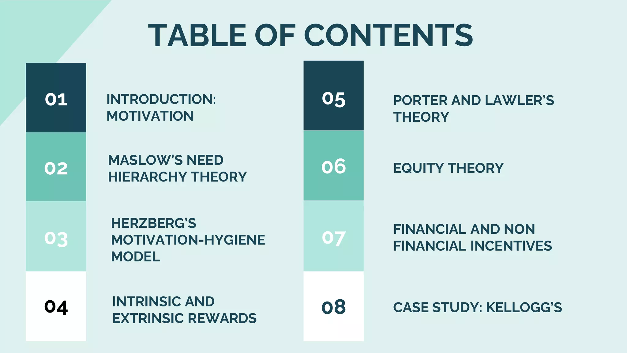 MOTIVATION: THEORIES AND CASE STUDY | PPTX