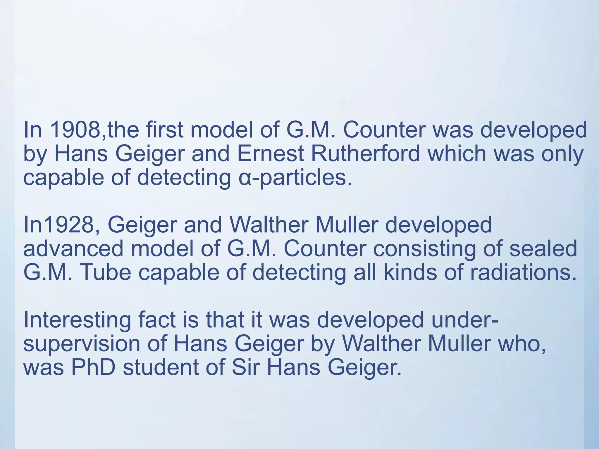Geiger muller counter | PPTX