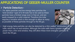 Geiger–Müller Counter | PPTX