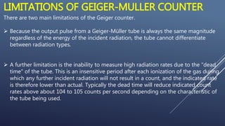 Geiger–Müller Counter | PPTX