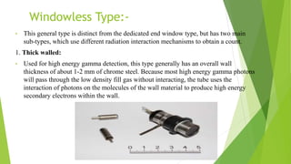 Geiger muller counter- brief introduction | PPTX