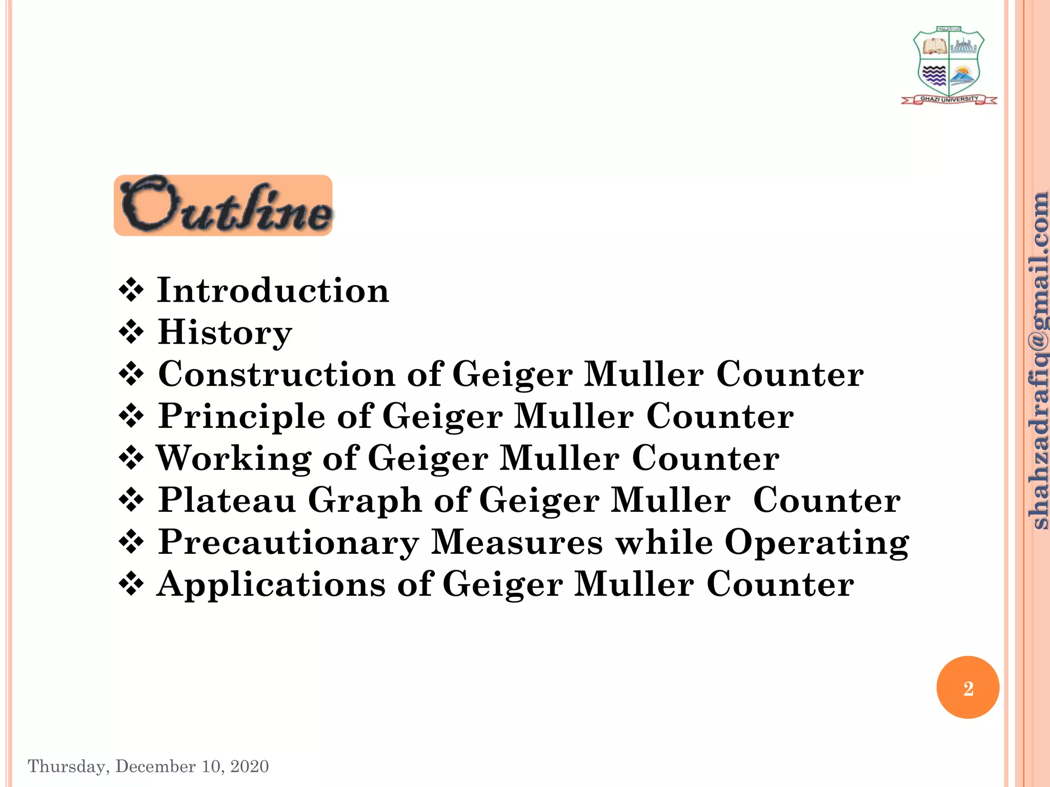 Geiger Muller counter | PDF