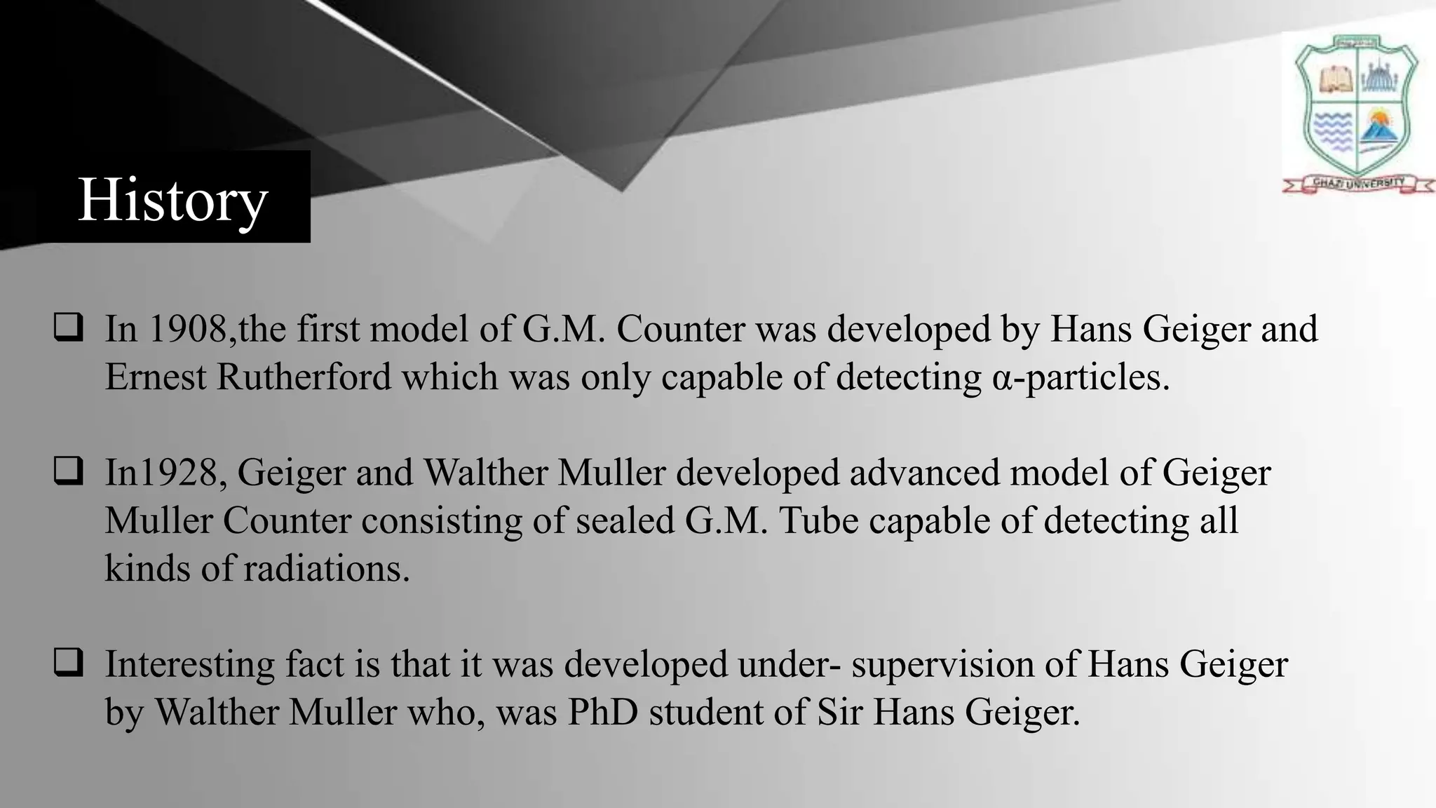 Geiger muller counter | PPTX