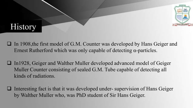 Geiger muller counter | PPTX