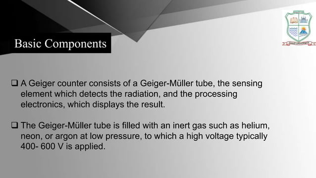 Geiger muller counter | PPT