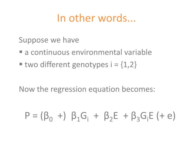 Genotype by environment interactions (GxE) - Van Etten | PPTX ...