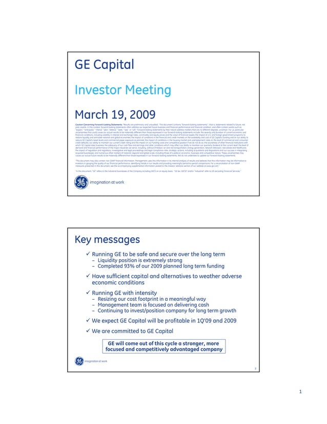 GE Investor Presentation | PDF