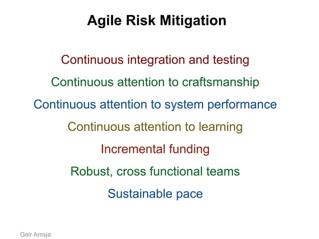 Agile (is) Risk Management | PPT
