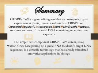 CRISPR-Cas9: The new frontier of Genome Engineering | PDF