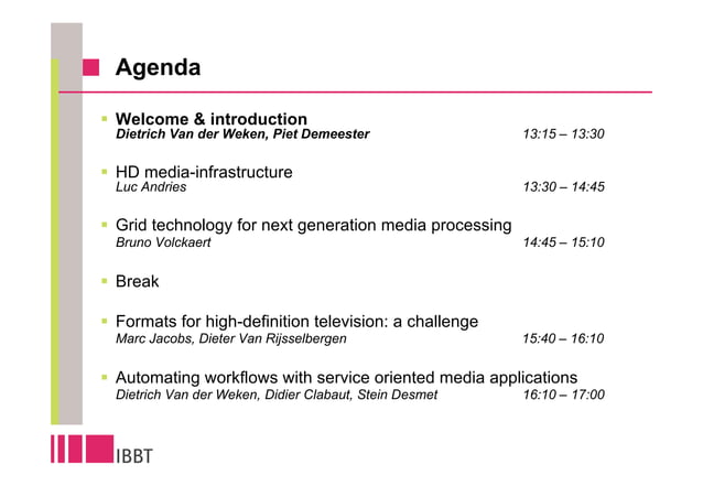 Geisha Grid Enabled Infrastructure for Service oriented High definition media Applications | PDF ...