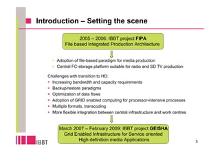 Geisha Grid Enabled Infrastructure for Service oriented High definition media Applications | PDF ...