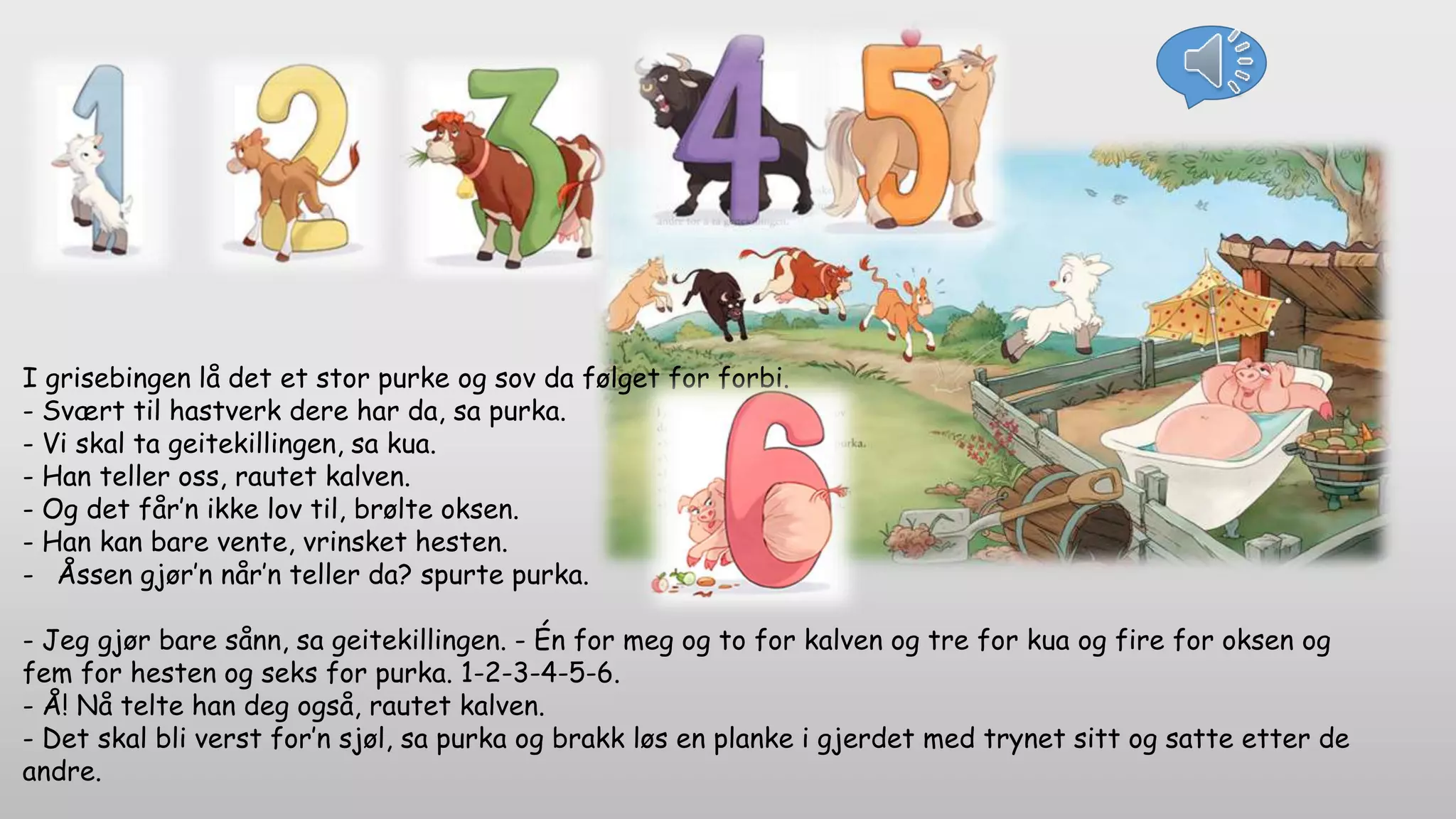 Geitekillingen som kunne telle til ti | PPTX