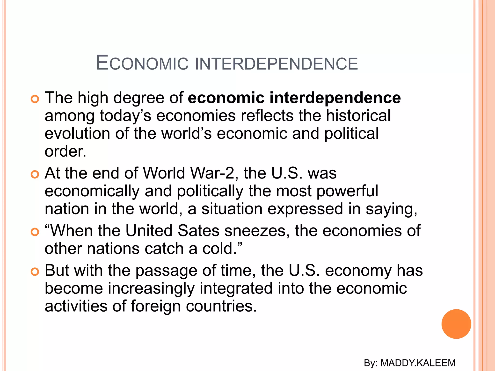 Global Economic Issues | PPTX