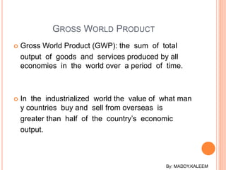 Global Economic Issues Topic 2 | PPTX