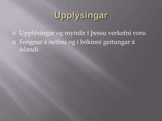 Geitungar kynning bjarki | PPT