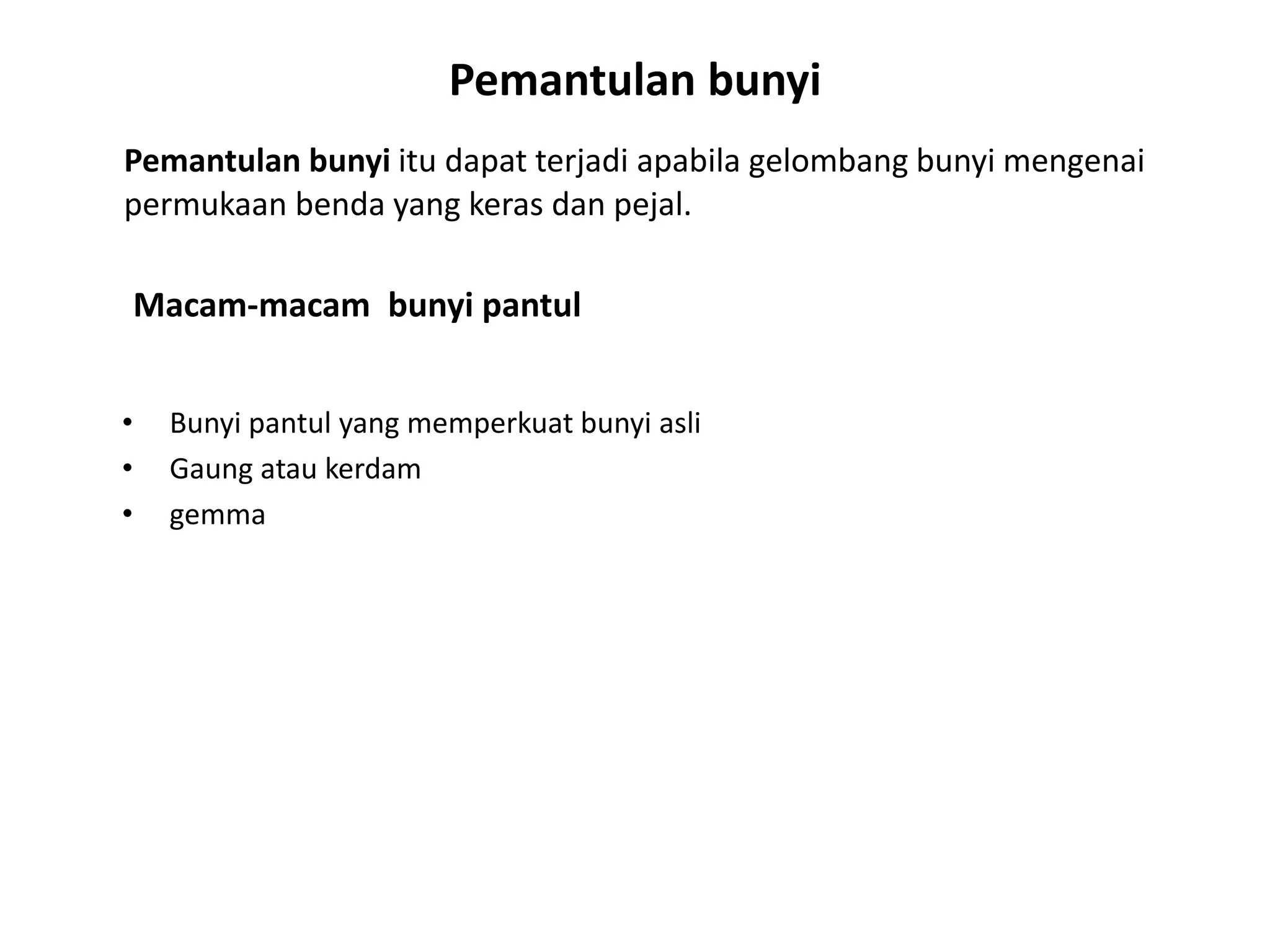 Gejala gejala gelombang bunyi | PPTX