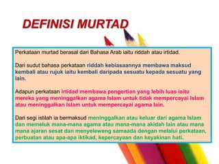 Gejala murtad | PPTX