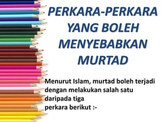 Gejala murtad | PPTX