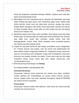 GEJALA RASUAH : MAKSUD, PUNCA, KESAN NEGATIF DAN CARA MENANGANINYA | DOCX